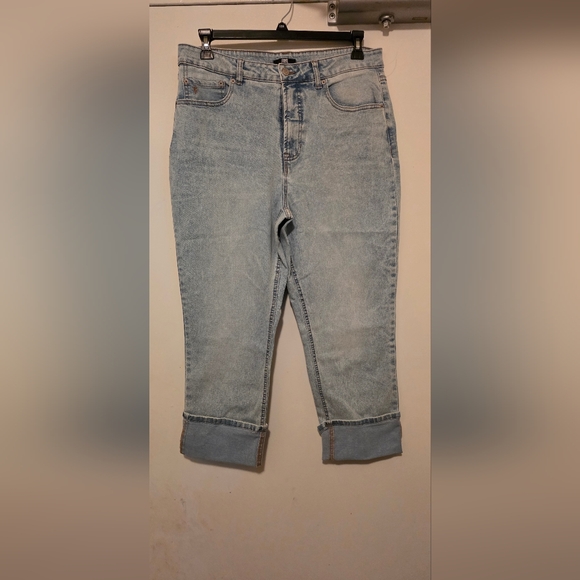 Frye | Jeans | Frye Womens Denim Cropped Cuffed Jeans Light Blue | Poshmark